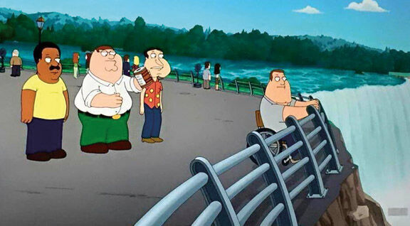 Freakin' sweet! That time Family Guy came to Niagara Falls