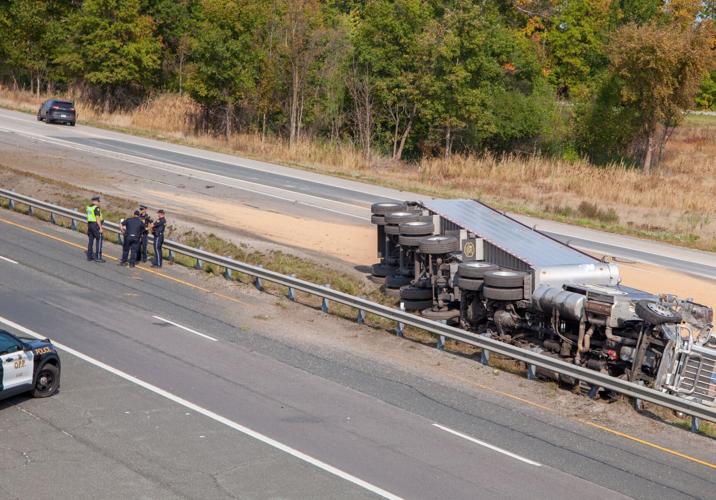Transport truck driver killed in QEW rollover at Netherby