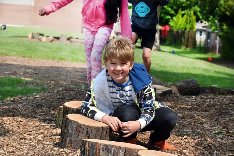 Students get back to nature with naturalized playground