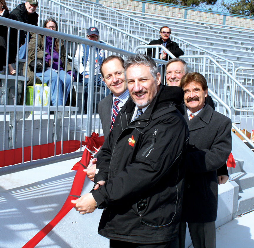 City of Niagara Falls celebrates grandstand improvements at Oakes Park