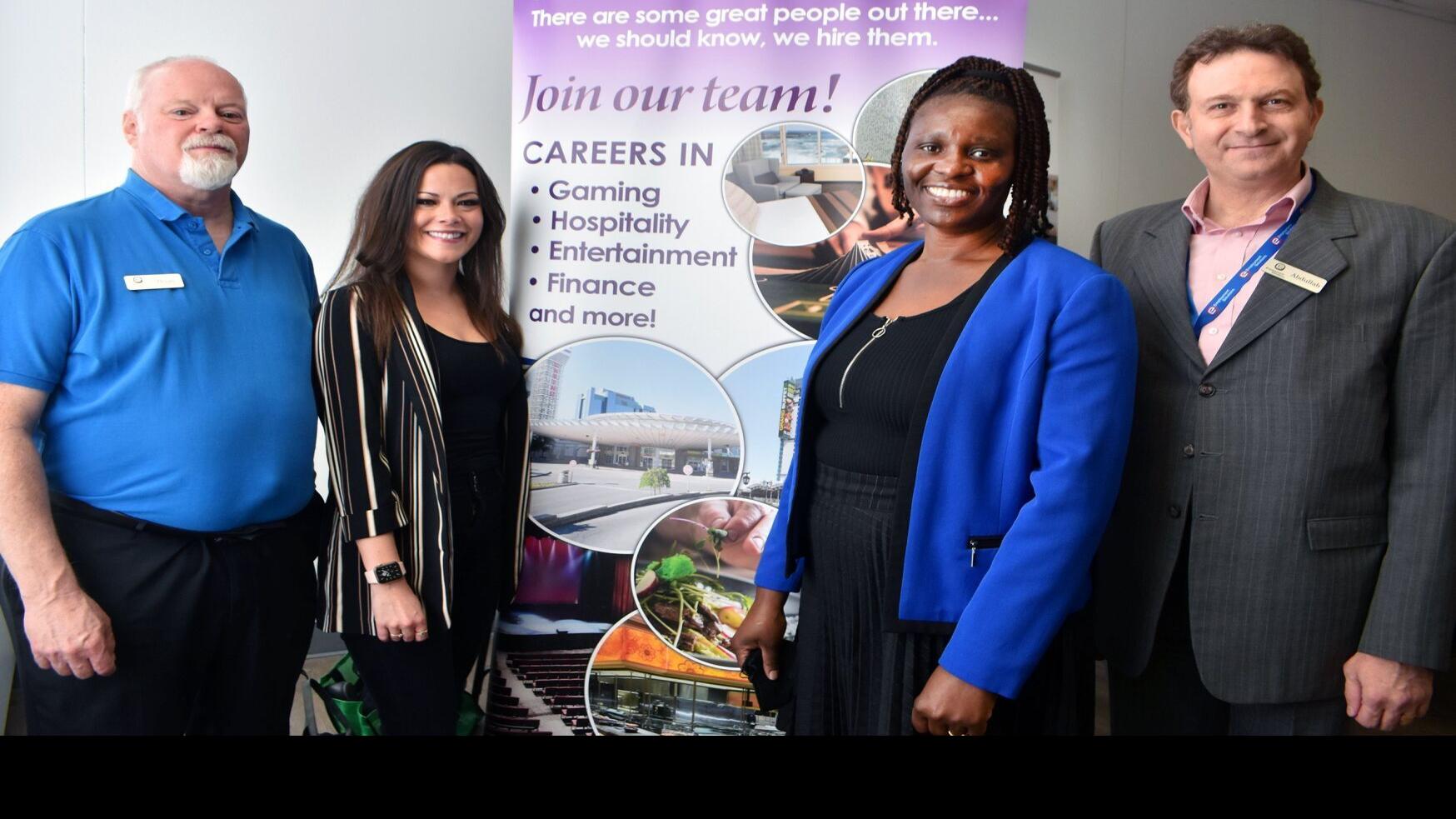 ‘I am here to work’: Asylum seekers pour into job fair