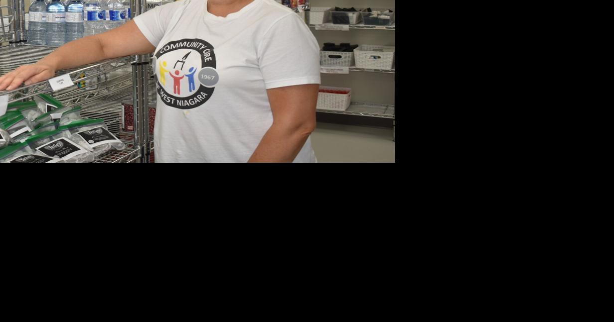 Bare shelves at Beamsville food bank