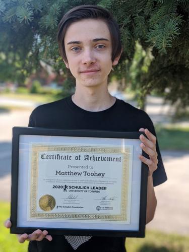 Grimsby teen Matthew Toohey wins Schulich award
