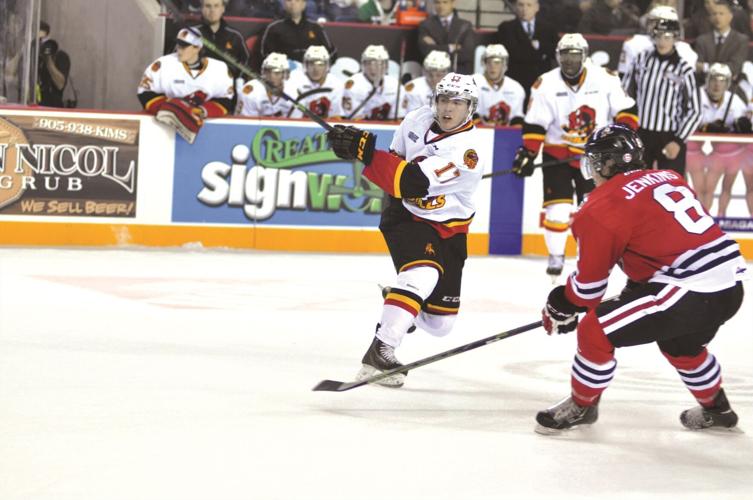Grimsby's Saigeon running with the Bulls