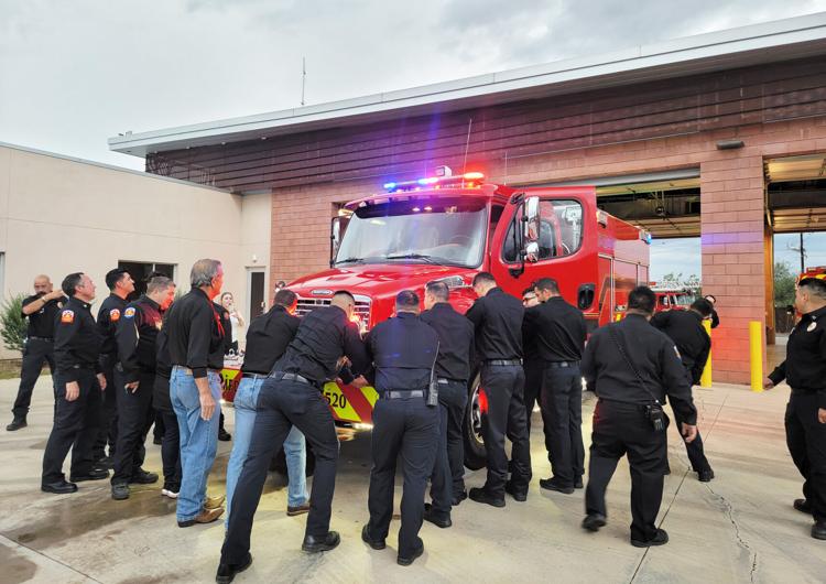 RRFD 'pushes in' a new fire engine | Local News | nogalesinternational.com