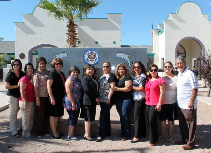 Blue Ribbon monument unveiled at Robert M. Bracker Elementary ...