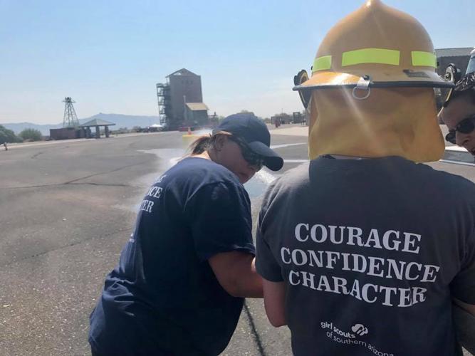 Local firefighters, Girl Scouts team up in Tucson | Community ...
