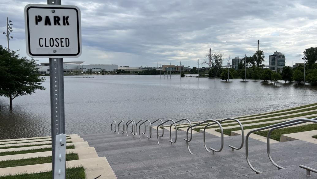 Photos: River's edge overtakes River's Edge Park