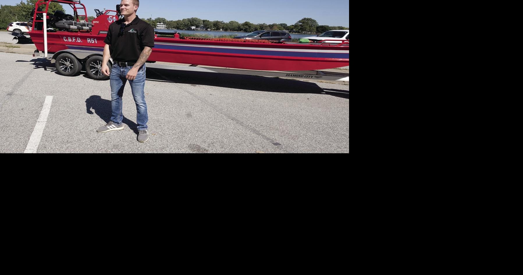 Alff Construction donates rescue boat to Council Bluffs Fire Department