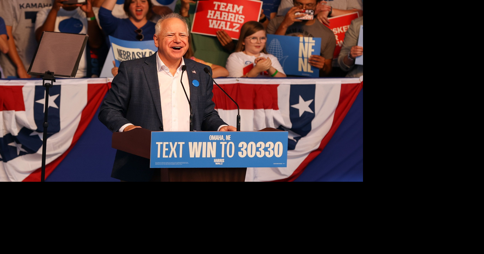 VP candidate Tim Walz attacks Donald Trump, puts spotlight on Omaha's ...