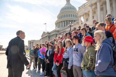 PHOTO: Heartland Christian students meet with Sen. Grassley in DC