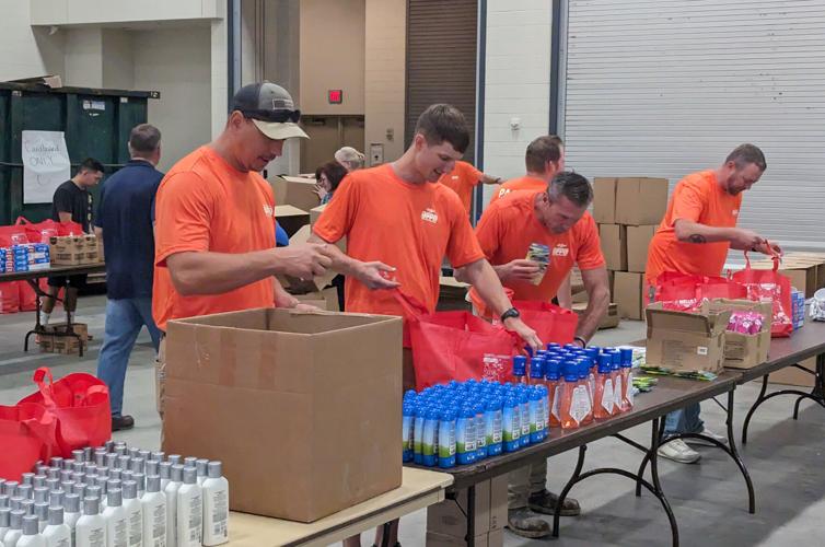 Shine Bright packs personal hygiene kits for area students