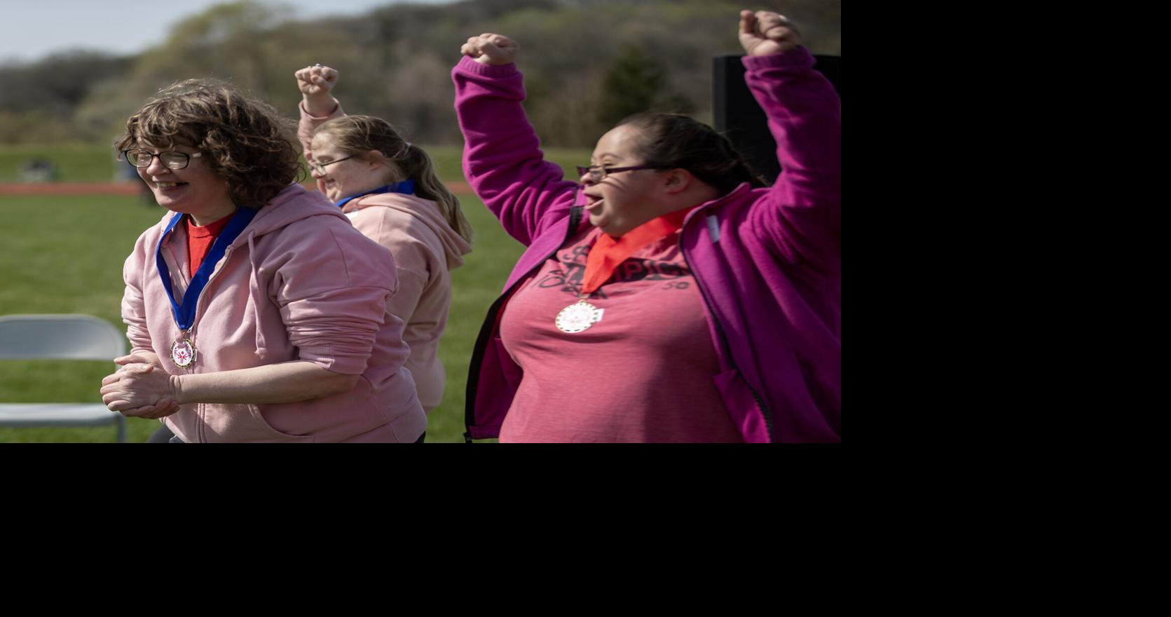 Special Olympics athletes enjoy track and field event on mild, sunny day