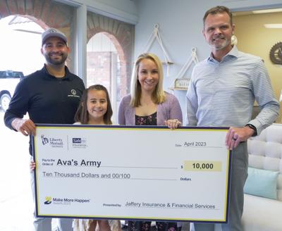 Ava's Army receives $10,000 donation from awards program
