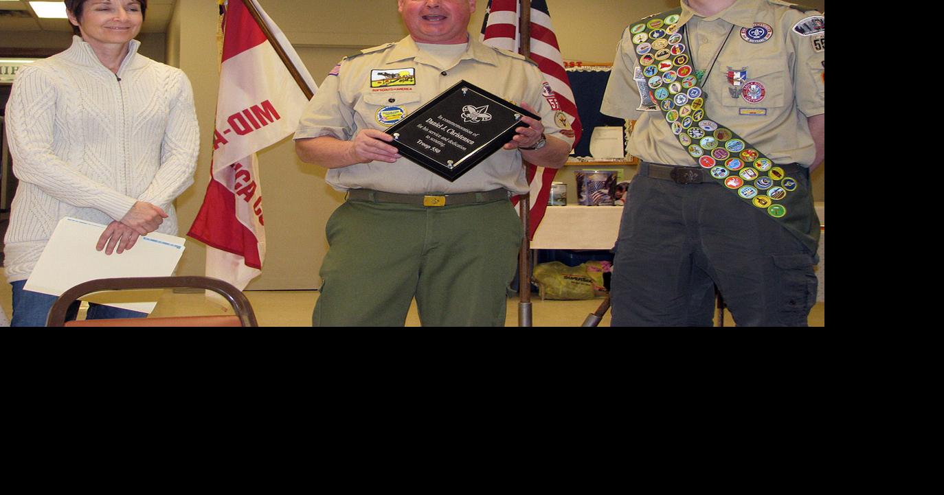 Scout troop receives donation from memorials
