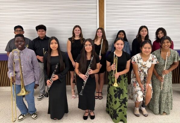 Denison Middle School students play in honor band