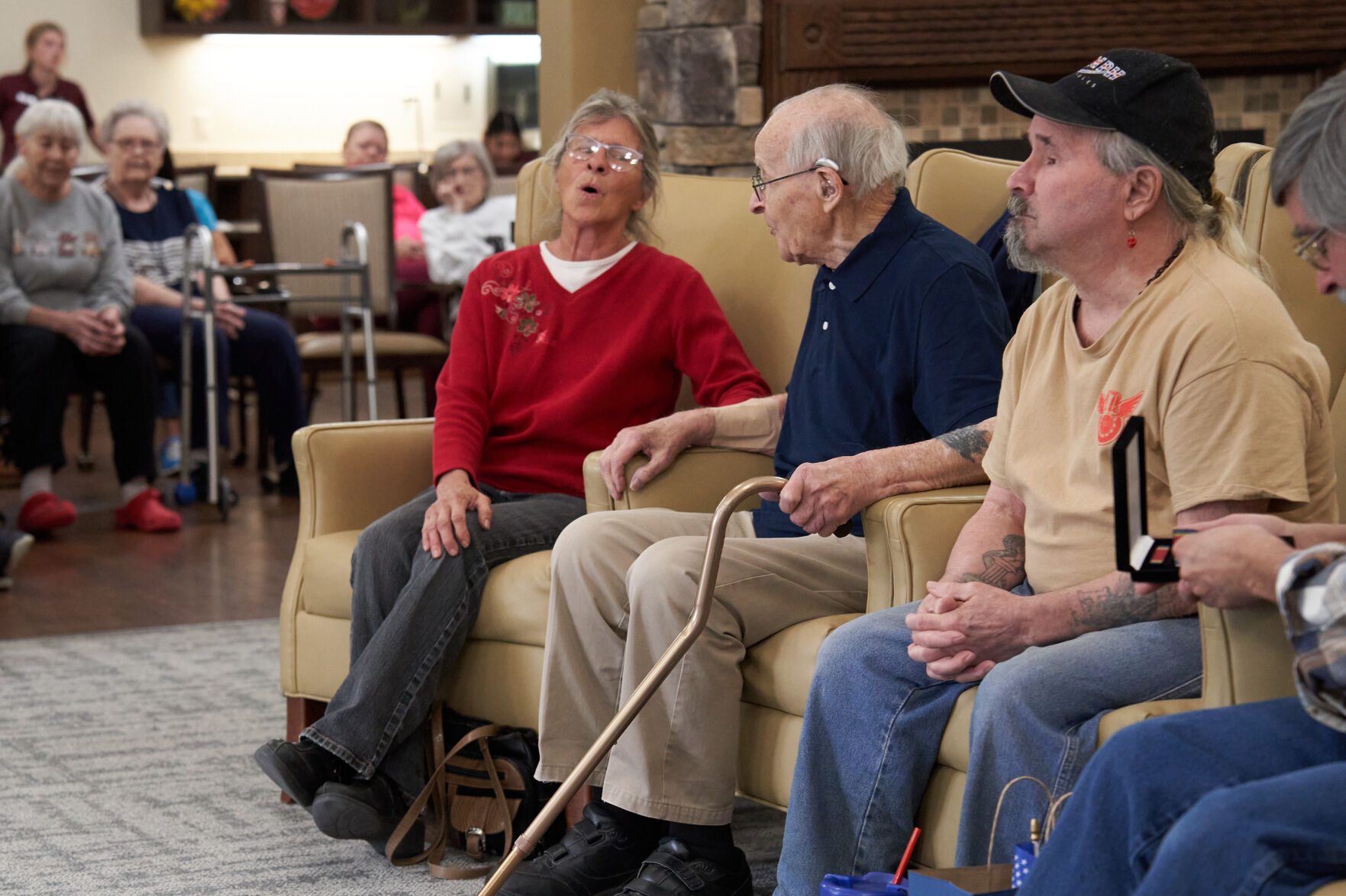 William Muth presented with medal for his service in World War II