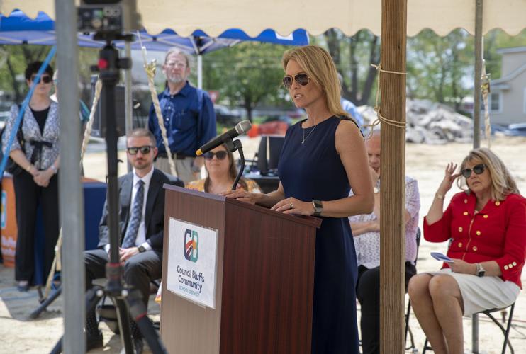 State, Bluffs education officials break ground for new Early Learning ...
