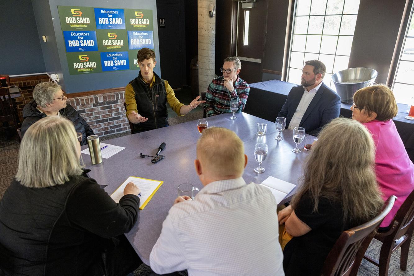 Rob Sand's Council Bluffs educator round table through the lens