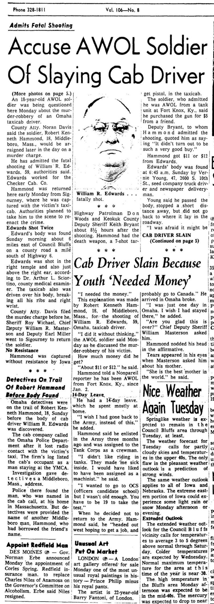 {risoner dies after being sentenced to life in 1963 killing