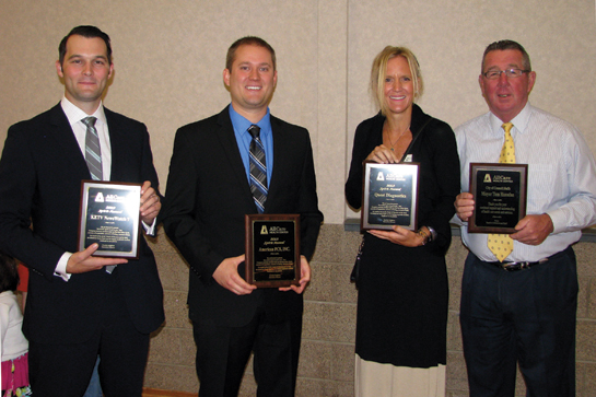 Health center honors Hanafan, three businesses