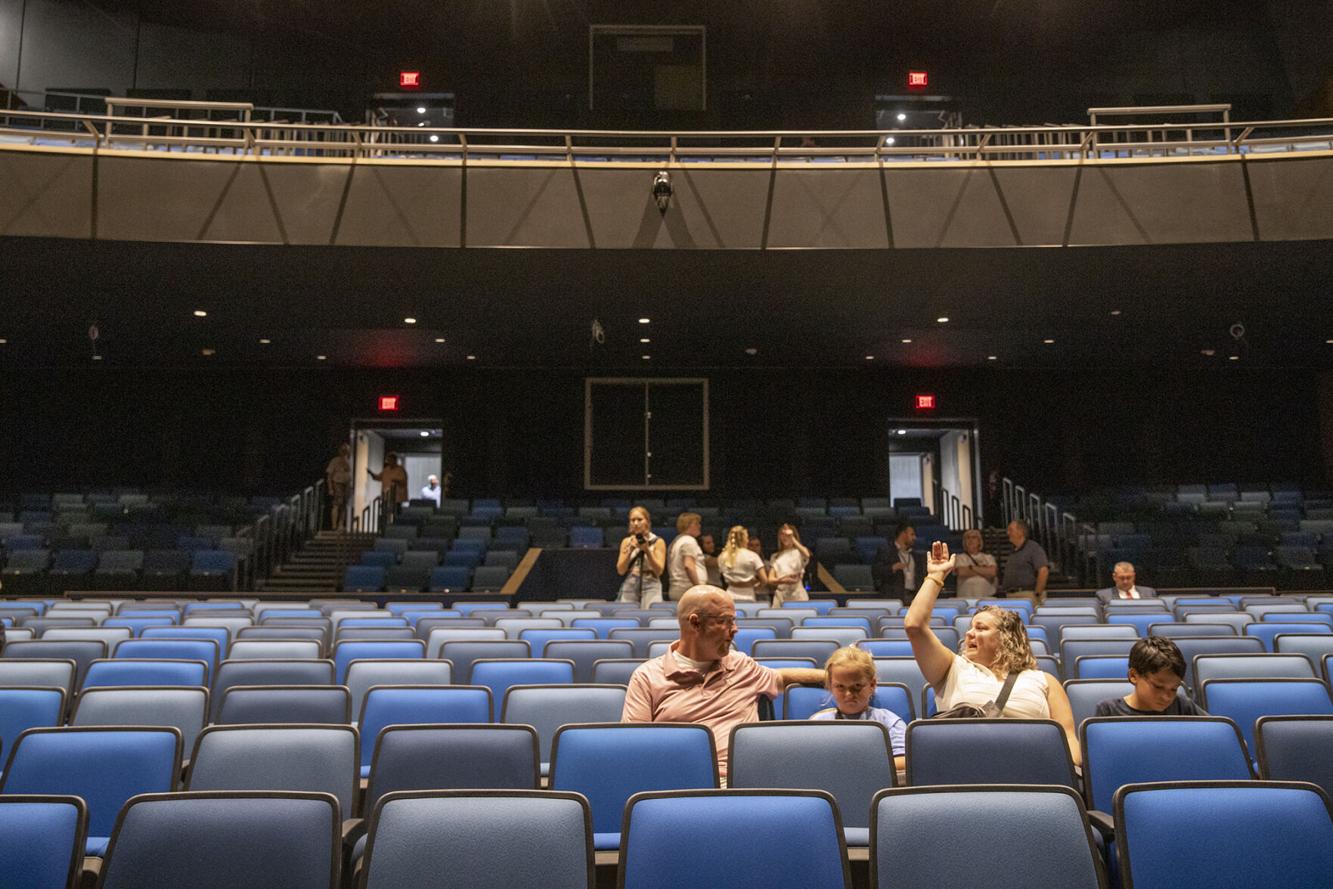 Lewis Central High School Auditorium officially opened with ribbon cutting