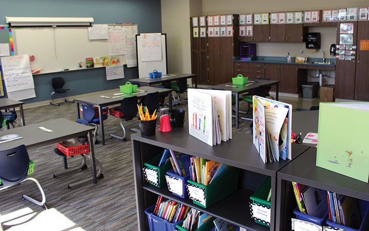 Community members tour recently renovated Lewis and Clark school