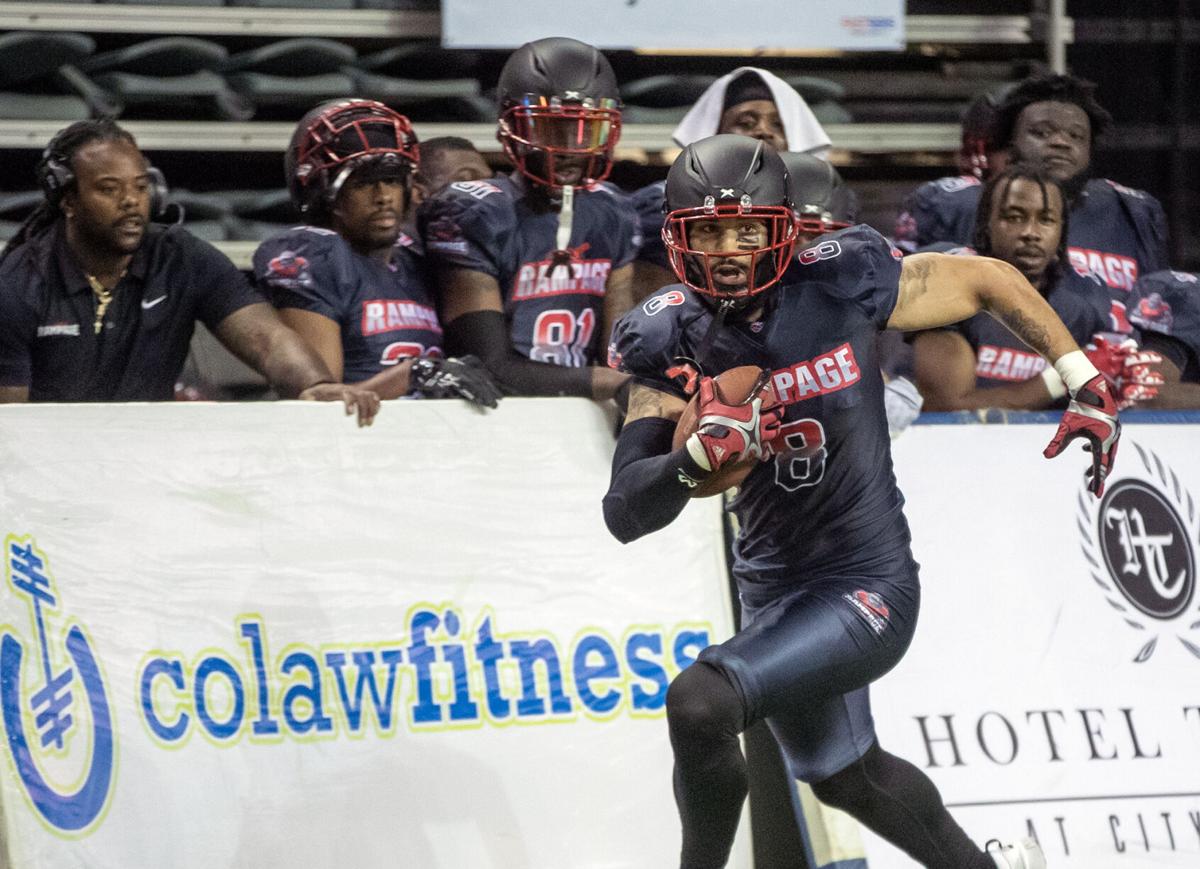 Rampage offense rages past Marshals in season opener