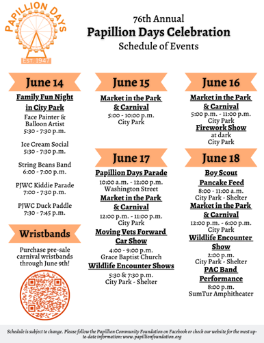 Papillion Days to run Father's Day weekend