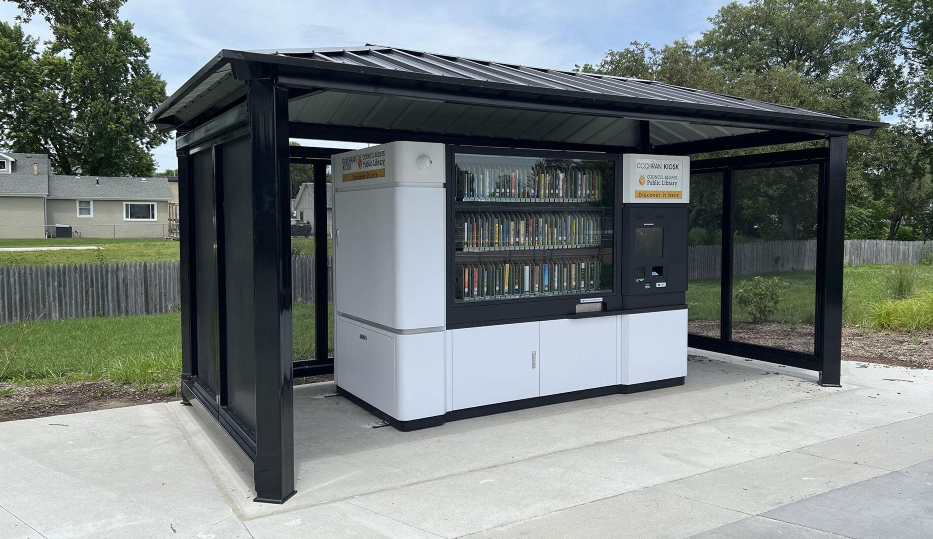 Council Bluffs Public Library kiosk at Cochran Park now open