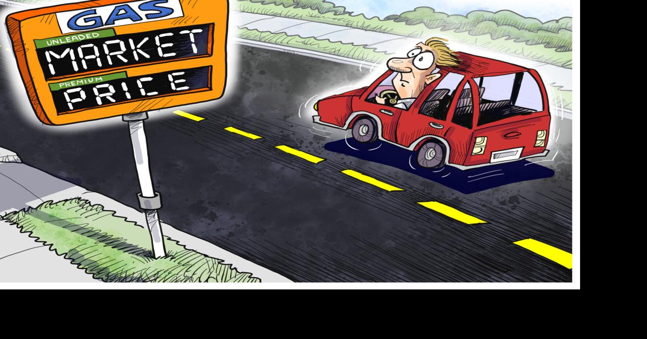 8 political cartoons gouge inflation and high gas price