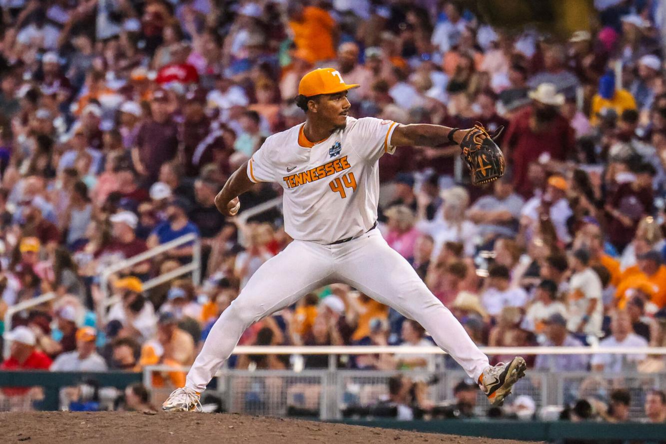 Former Iowa Western pitcher Phillips makes MCWS debut in Tennessee's ...