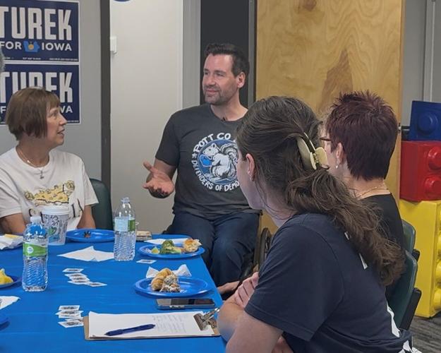 Josh Turek returns home to Council Bluffs to go door-to-door