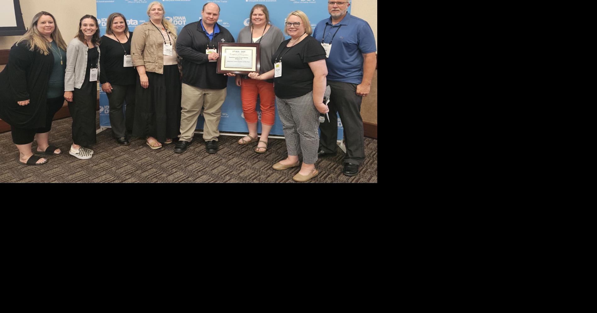 SWITA recognized at Iowa Public Transit Association awards