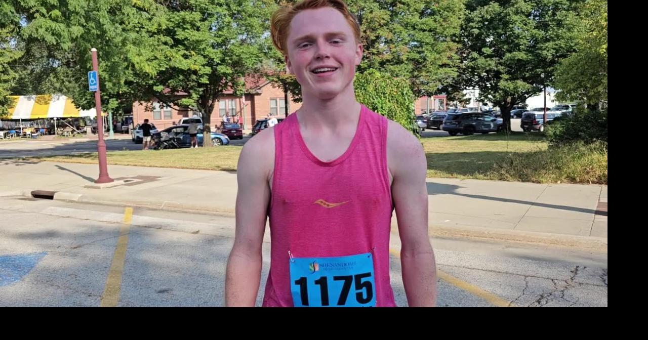 Rory McDermott winner of the Wabash Trace Nature Trail half marathon ...