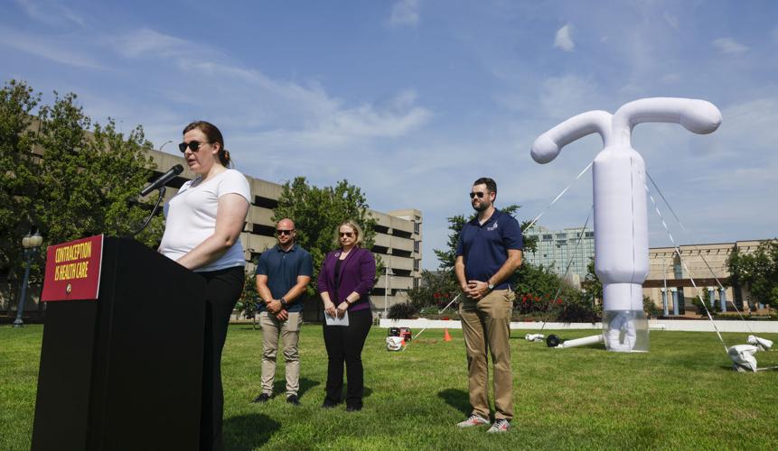 Inflatable IUD tours Iowa to promote access to birth control