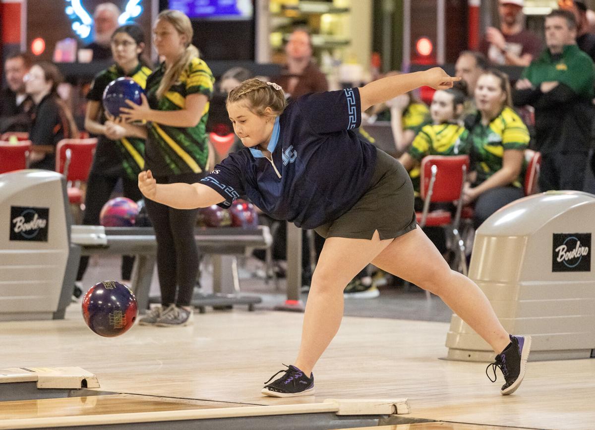 Council Bluffs girls bowling triangular through the lens