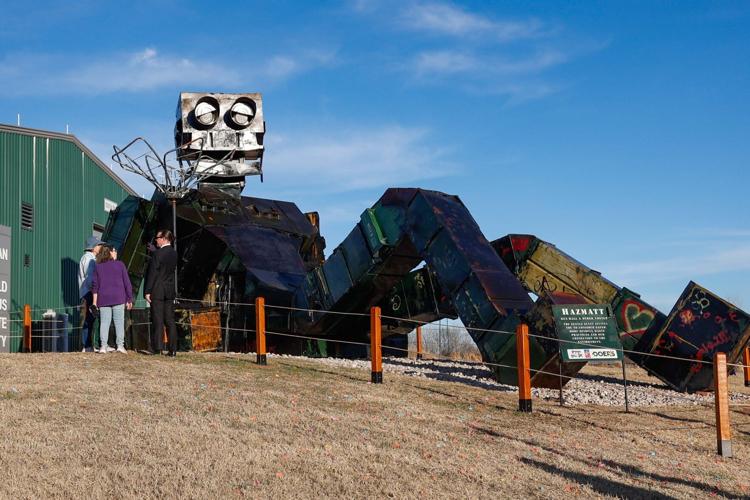 PHOTOS: Norman unveils new art sculpture at Household Hazardous Waste ...