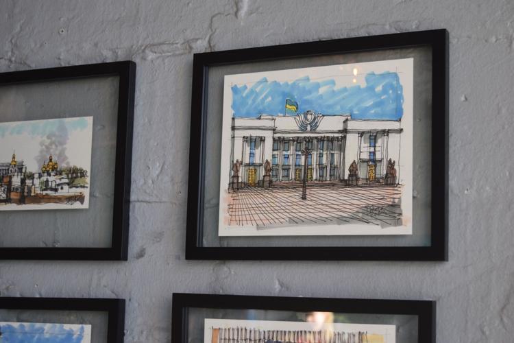 Retired OU Professor displays first solo art exhibit at Gray Owl Coffee ...