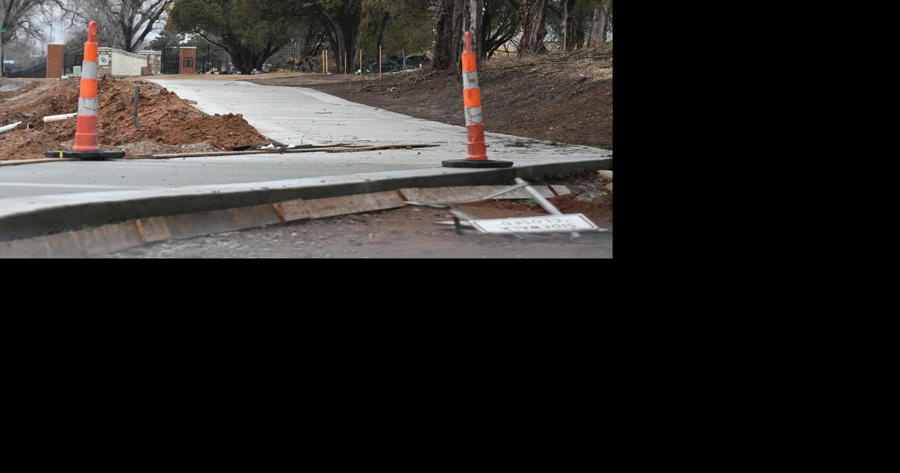 Construction of multimodal trail near Reaves Park, nearly complete ...