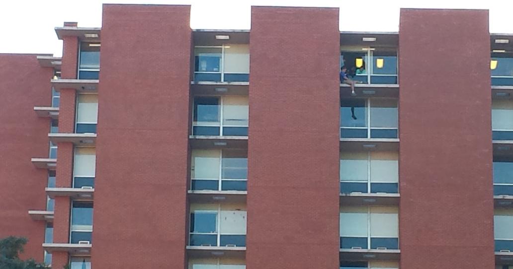 Crisis averted: OU student talked down from Adams Tower | News ...