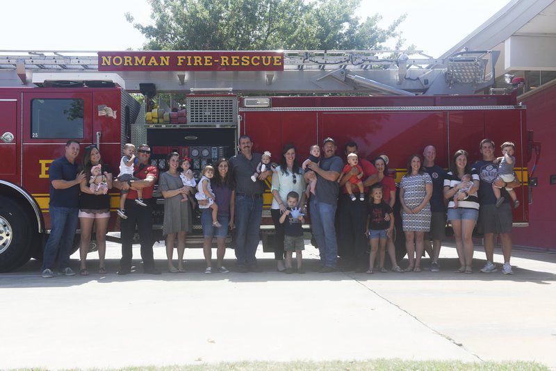 Norman firefighters celebrate baby boom | Local News | normantranscript.com