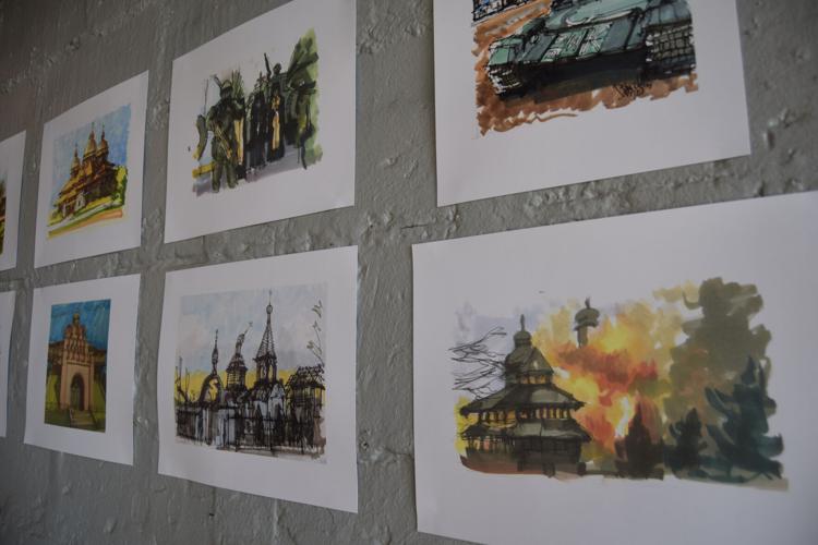 Retired OU Professor displays first solo art exhibit at Gray Owl Coffee ...