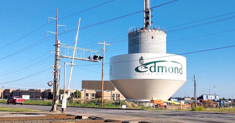 Danforth water tower bowl raising on Saturday | Edmond ...