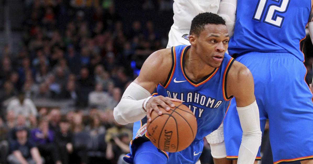 Steven Adams' creative screen is getting Russell Westbrook open layups ...