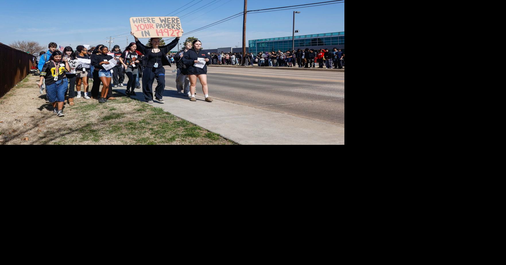 Norman North students walkout in protest of ICE following protest at ...