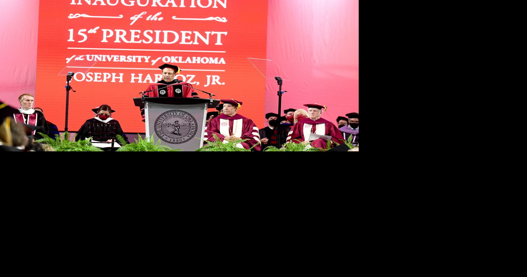 Harroz inaugurated as OU's 15th president, charged with upholding ...