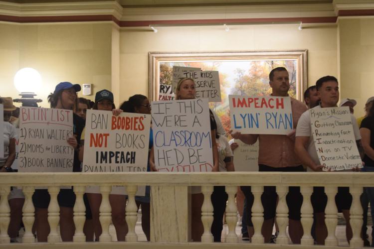 Hundreds protest Saturday to remove Ryan Walters from office | News ...