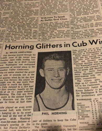 Horning: Another 'Horning' once graced these pages and now he's back ...