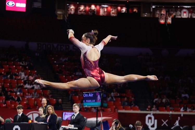 PHOTOS: Oklahoma Sooners women's gymnastics defeat Georgia Bulldogs in ...